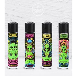 Trippy Aliens | Clipper | Feuerzeuge für Joints | Headshop ? Healthygarden.